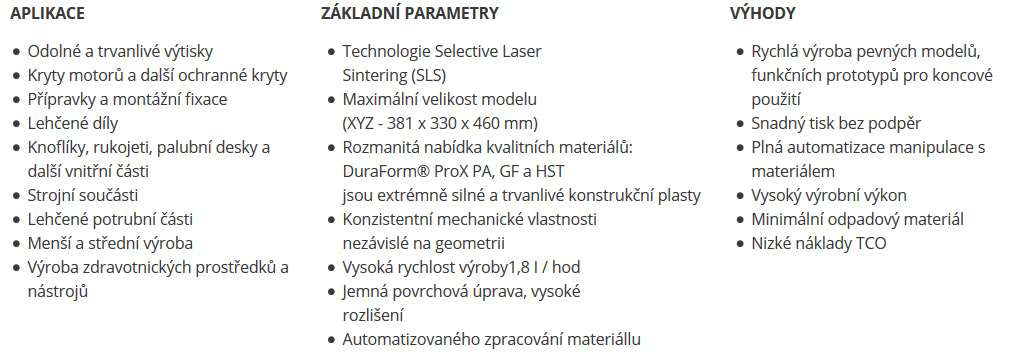 Profesionální řada Selective Laser Sintering SLS... | Kancelářská ...